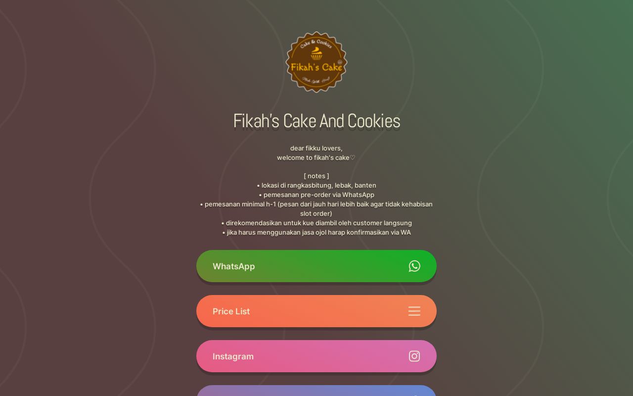 Fikah Cake and Cookies
